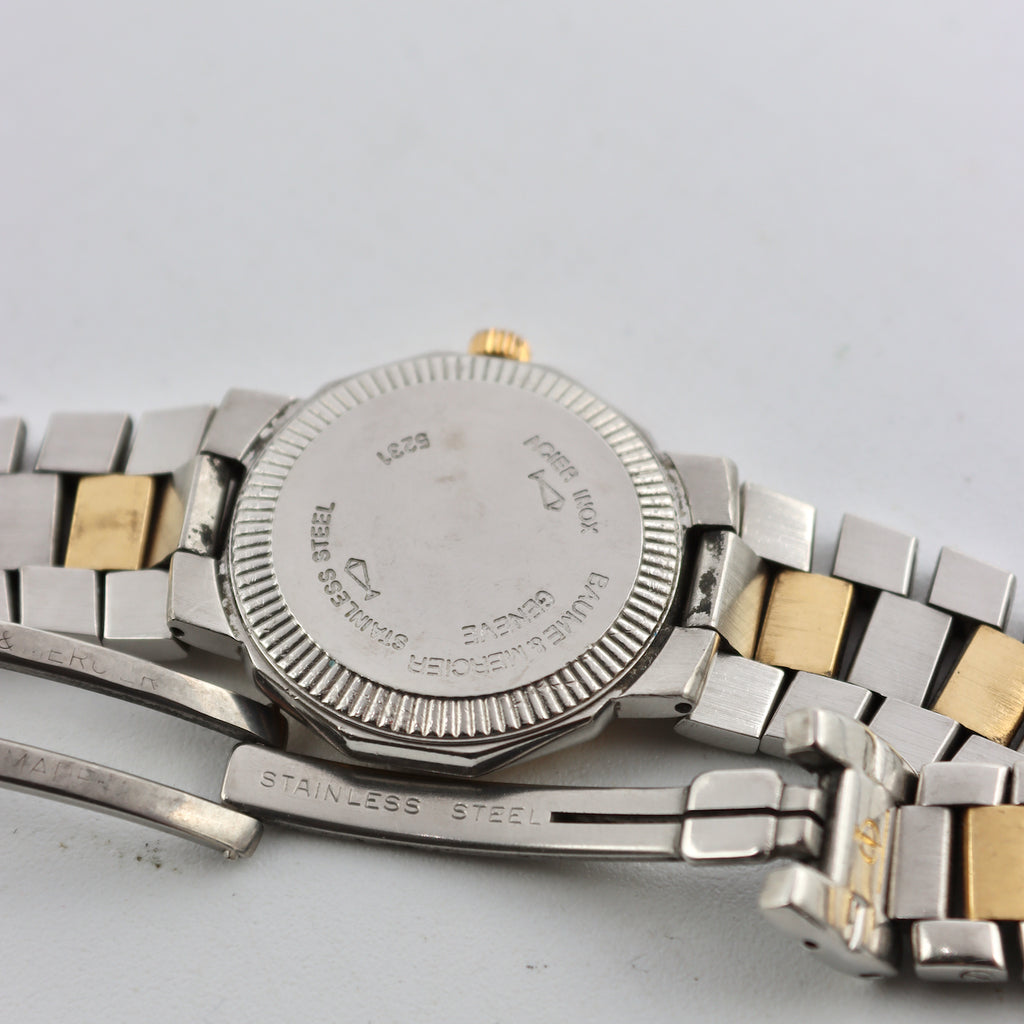 Vintage 25mm Baume & Mercier 5231 Riviera Ladies Quartz Wristwatch 18k ...