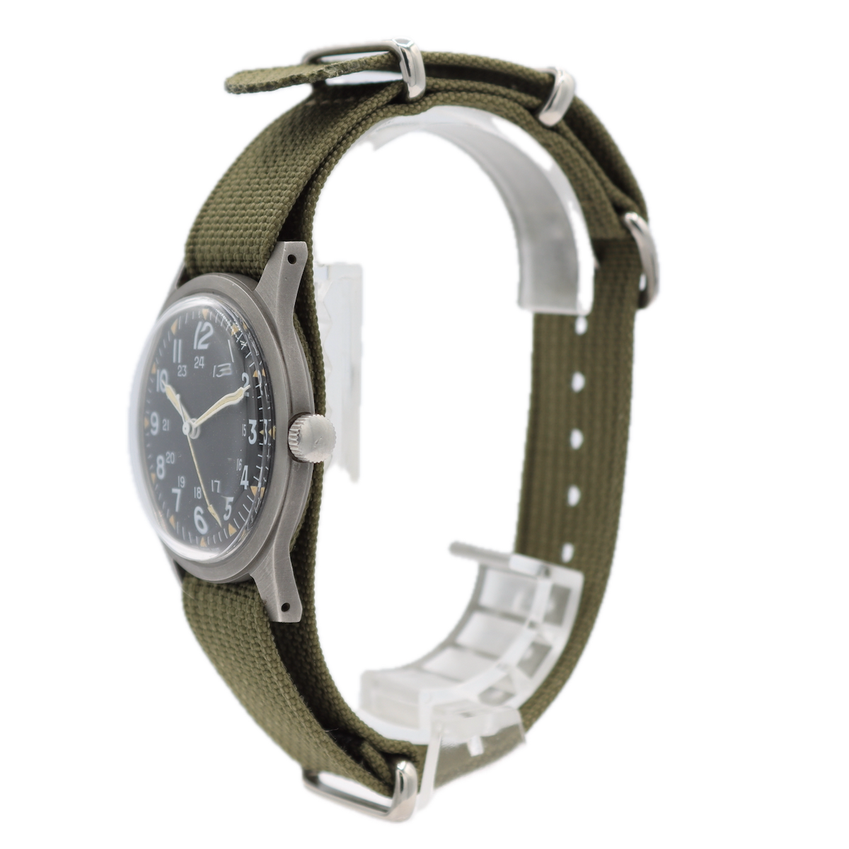 Vintage 34mm 1969 Benrus US Military Vietnam War Men's Wristwatch Stee ...