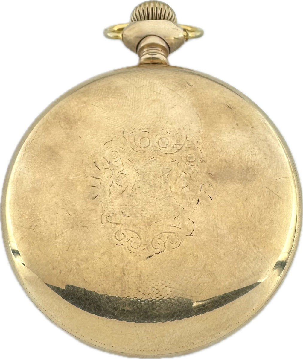 Antique 16S Ball Official Standard Railroad Pocket Watch 999P 14k GF ...