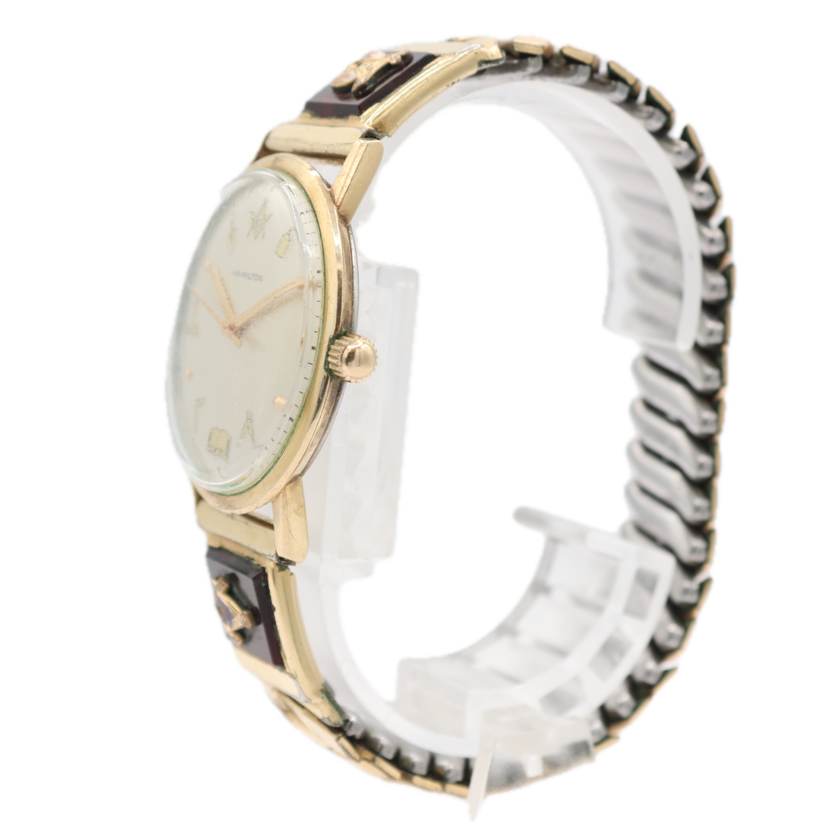 Vintage 32mm Hamilton Masonic Dial Men's Mechanical Wristwatch Swiss 1 ...