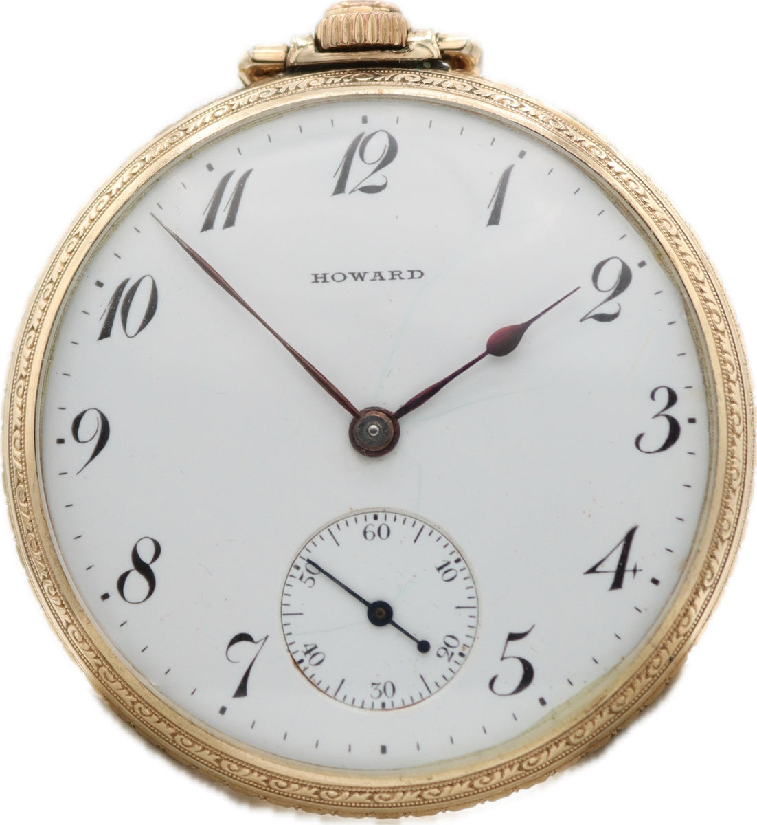Antique 12S Howard Series 7 Mechanical Open Face Pocket Watch w Box ...