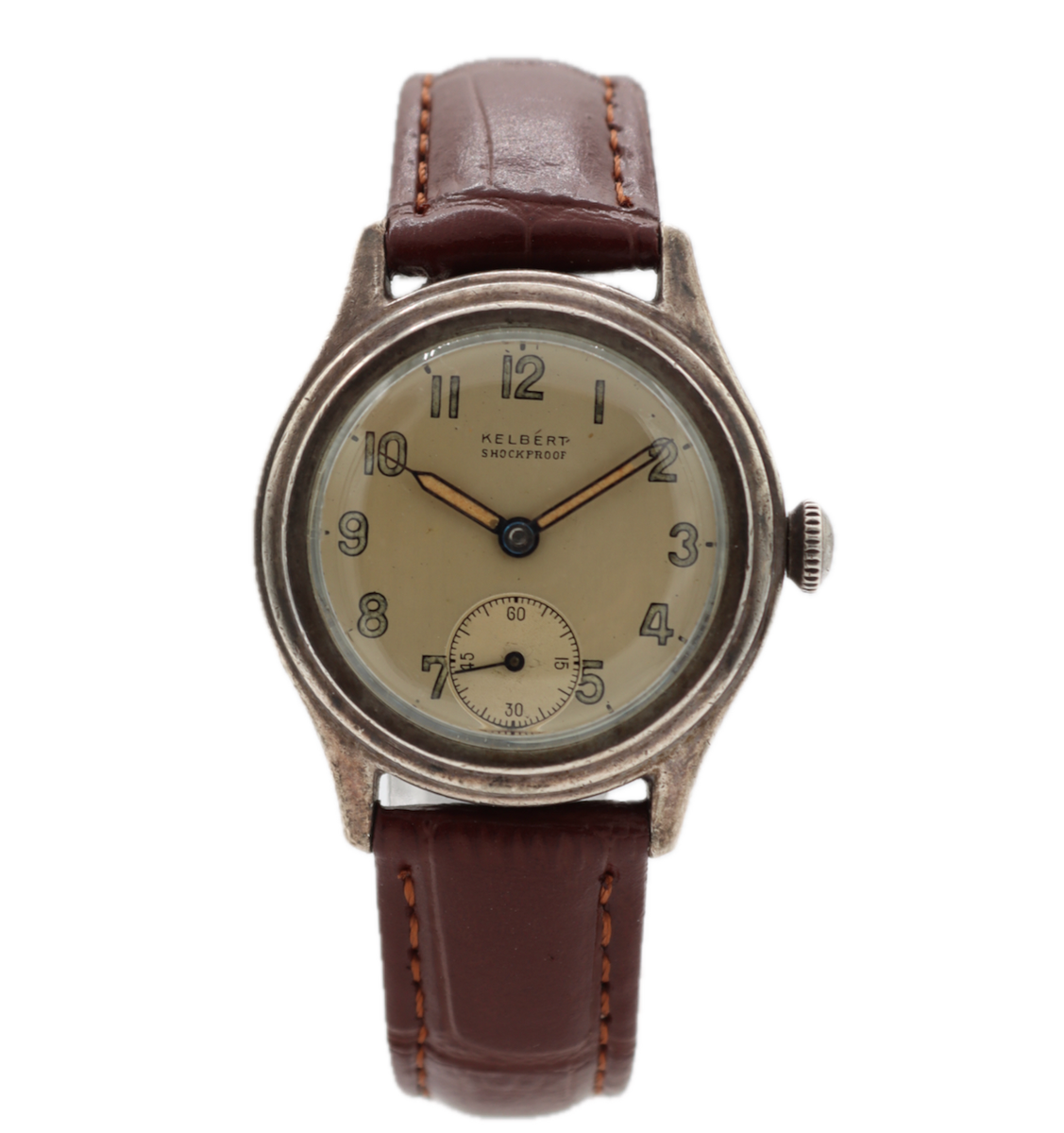 Vintage Kelbert Military Style Men's Mechanical Wristwatch Swiss Sterl ...