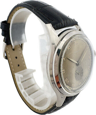 Vintage 34mm Harvel 907 Men's Bumper Automatic Wristwatch Steel w Trop ...