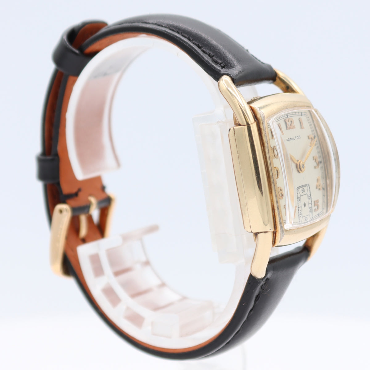 Vintage 27mm Hamilton Dodson 17 JMen's Mechanical Wristwatch 987A 10k ...