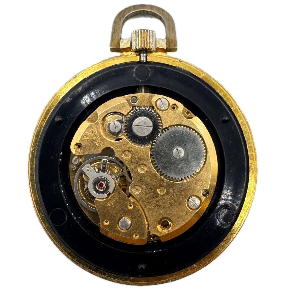Antique Ever Swiss Skeletonized Mechanical Pocket Watch Gold Tone Swis ...
