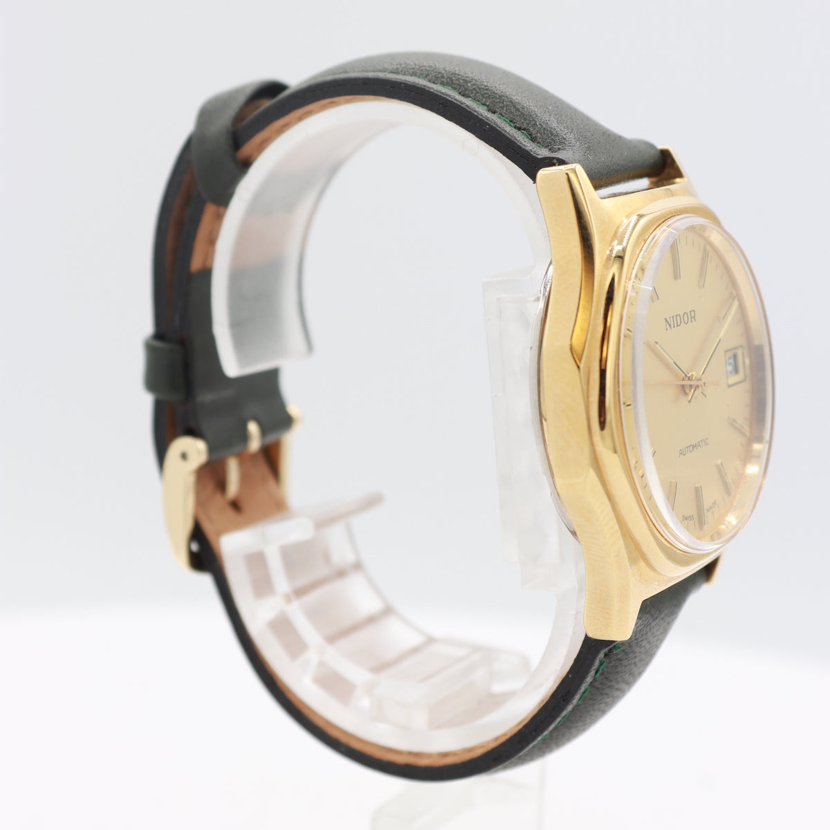 Vintage Nidor Hexagonal Brushed Date Men's Automatic Wristwatch M 53 S ...