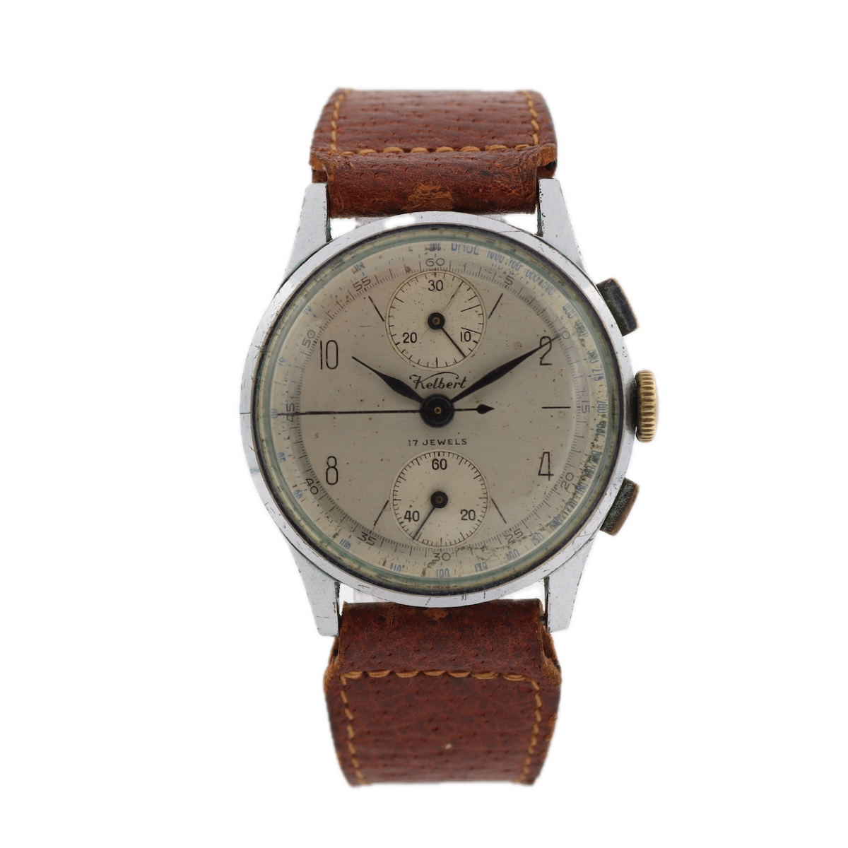 Vintage Kelbert 1313 Men's Mechanical Chronograph Wristwatch Venus 170 ...