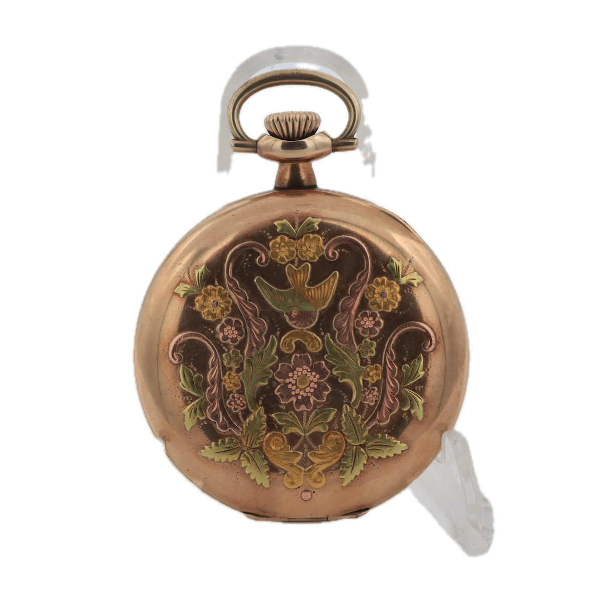 Antique 16s Hampden Multi Color 21J Hunter Pocket Watch Chronometer 25 ...