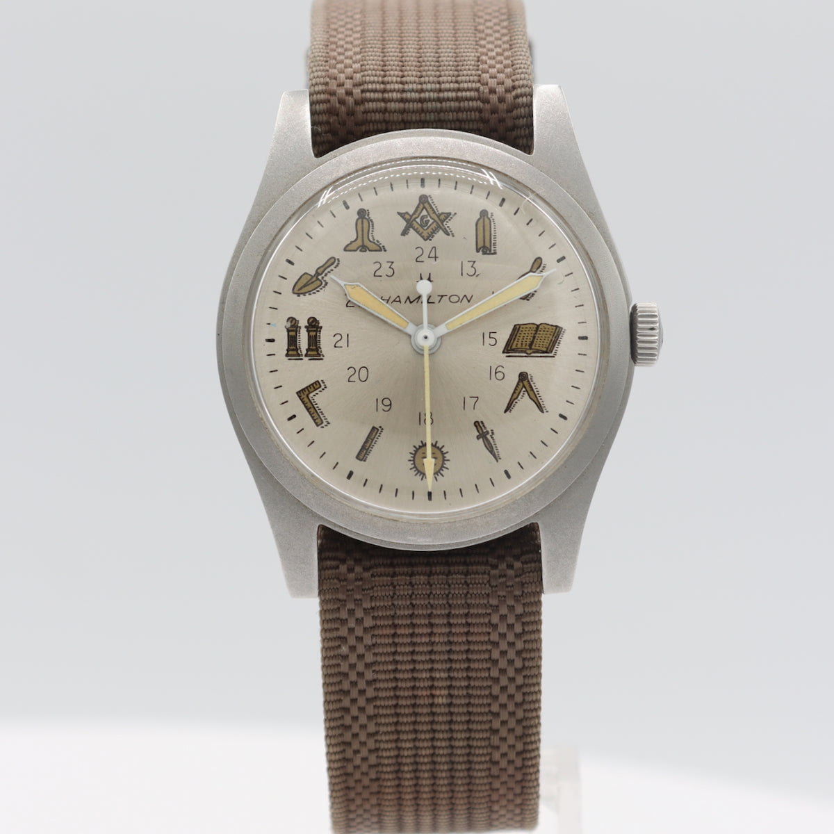 Vintage 33mm Hamilton 921980 Masonic Dial Men's Mechanical Wristwatch ...