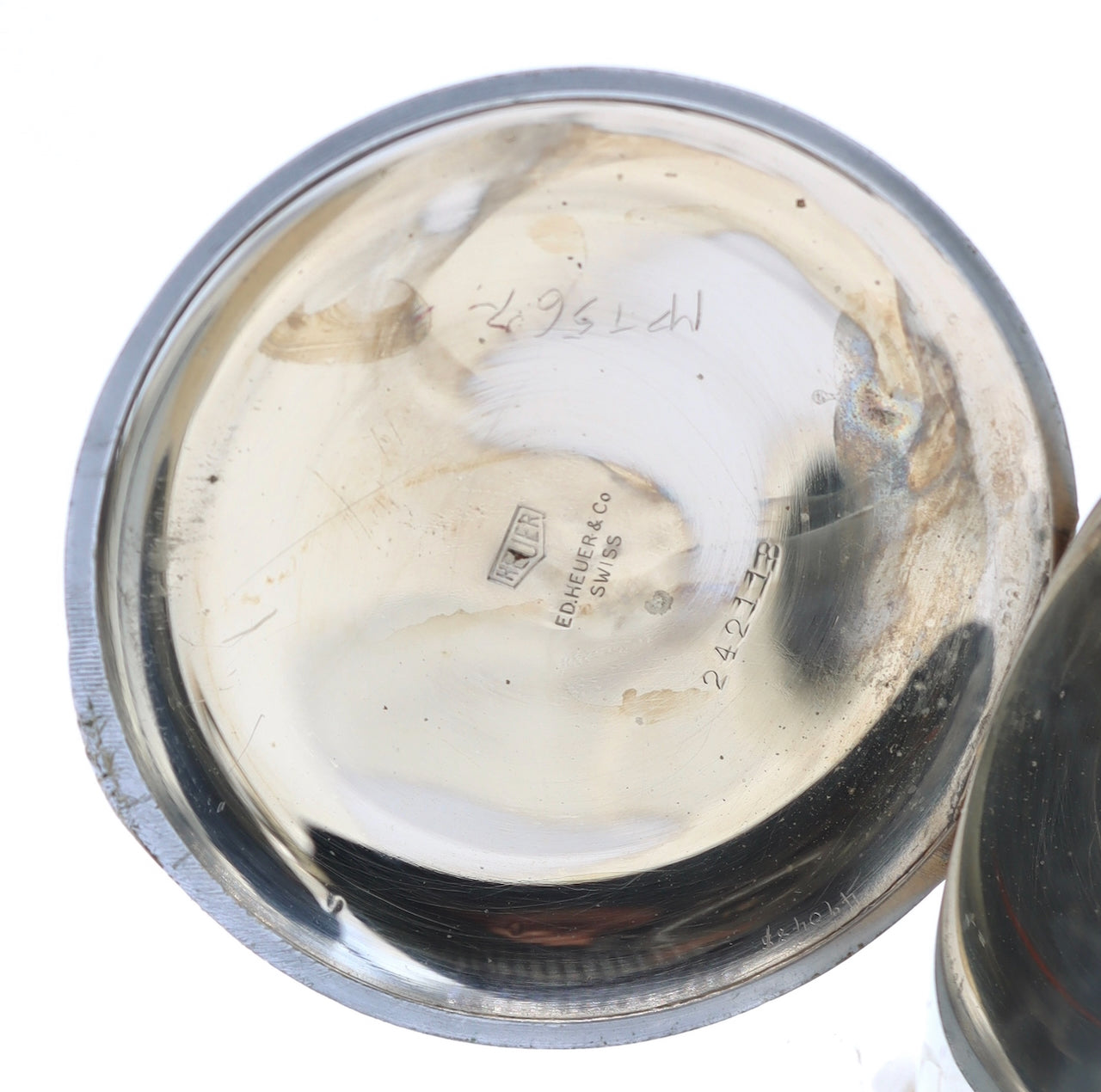 Antique Heuer Abercrombie & Fitch Co. Split Second Stop Watch Valjoux ...