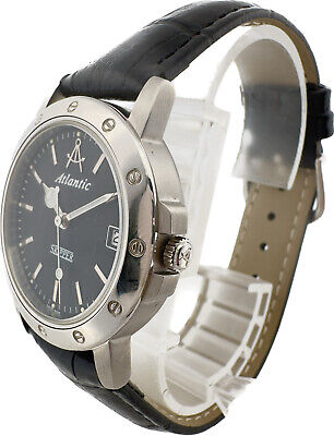 Vintage 34mm Atlantic Skipper 25 Jewel Men's Automatic Wristwatch ETA ...