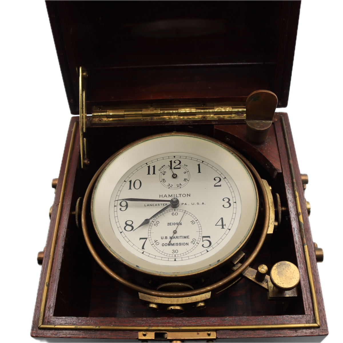 Antique 1941 Hamilton Mod. 21 Maritime Commission Ships Chronometer Cl ...