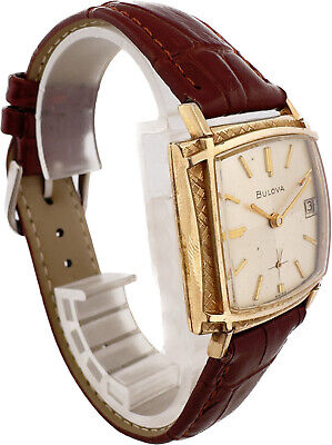 Vintage Bulova Date King Men's Mechanical Wristwatch 11ALD w Woven Sty ...