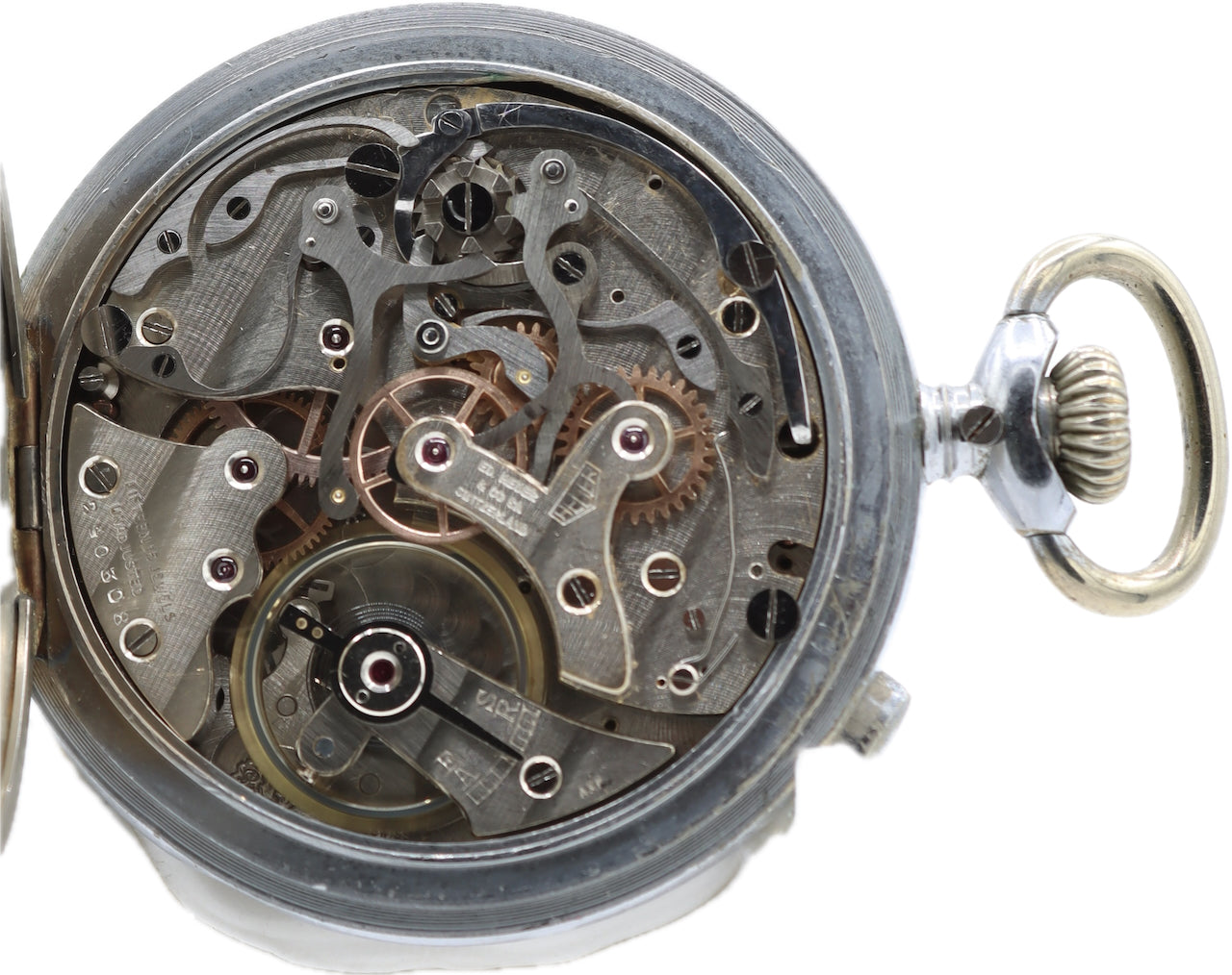 Antique Heuer Abercrombie & Fitch Co. Split Second Stop Watch Valjoux ...