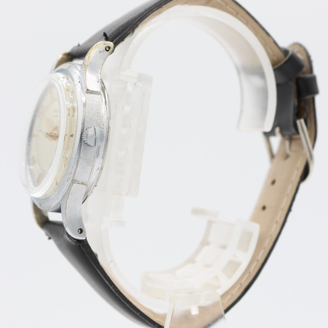 Vintage 32mm Helbros 8601 Men's Bumper Automatic Wristwatch Swiss Stee ...