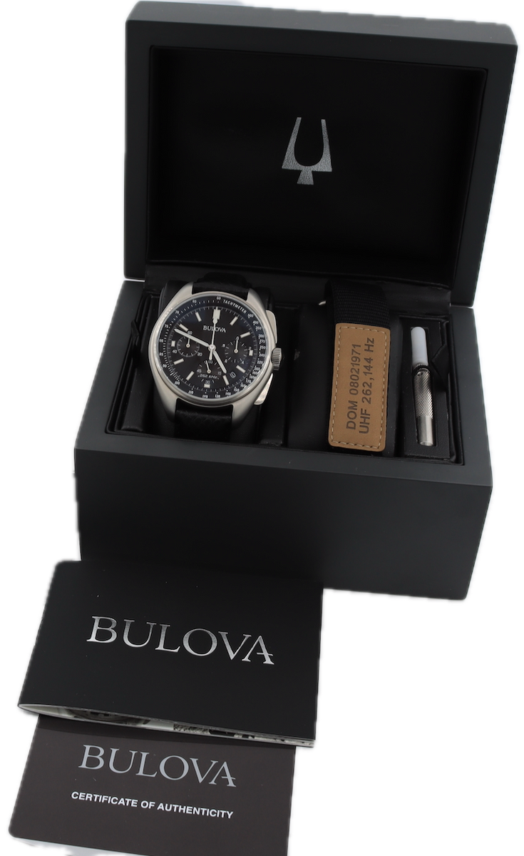Bulova 96B251 Lunar Pilot Men's Quartz Chronograph Wristwatch Steel Fu ...
