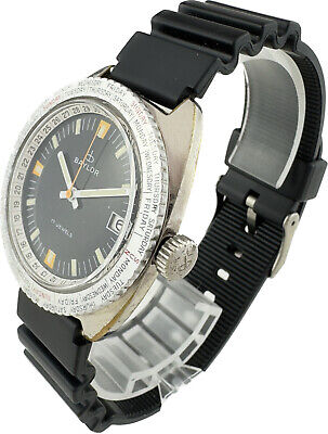 Vintage Baylor World Time Diver Style Manual Wristwatch AS 1950/51 Swi ...