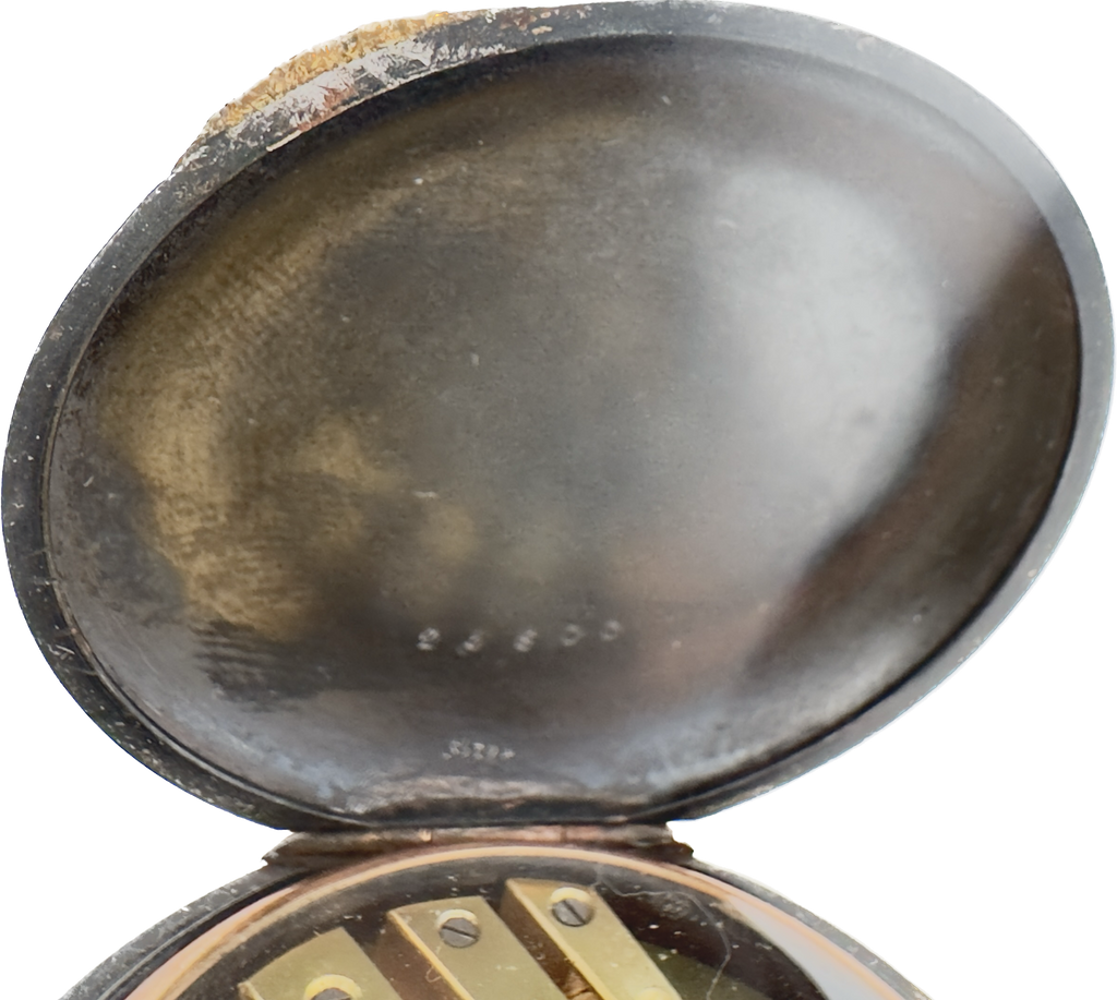 Antique Airflight Style Jump Dial 24 Hour Pocket Watch Gun Metal Swiss ...