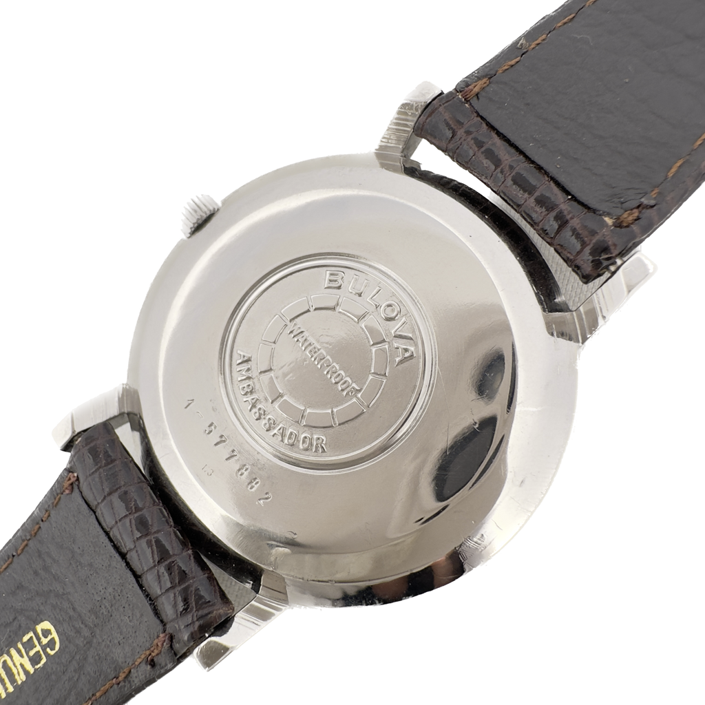 Vintage Bulova 30 Jewel Men's Automatic Wristwatch Stainless Steel w B ...