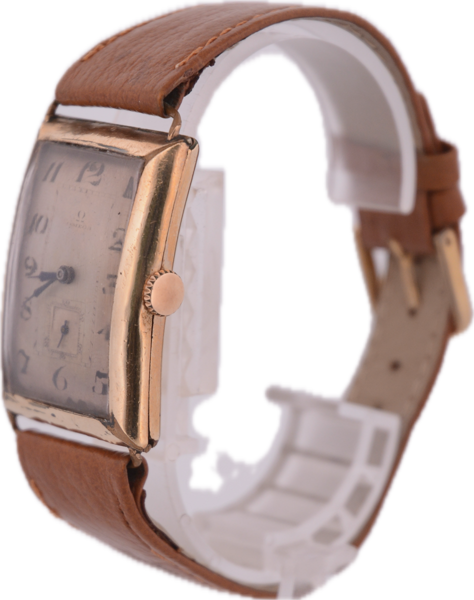 Vintage Omega Wire Lug Tank Men's Mechanical Wristwatch 23.7S T2 Gold ...