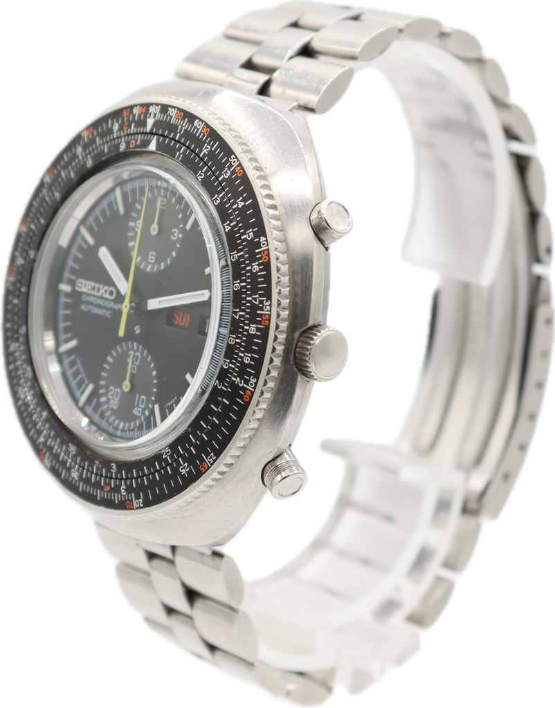 Vintage Seiko Slide Rule Men's Automatic Chronograph Wristwatch 6138-7 ...