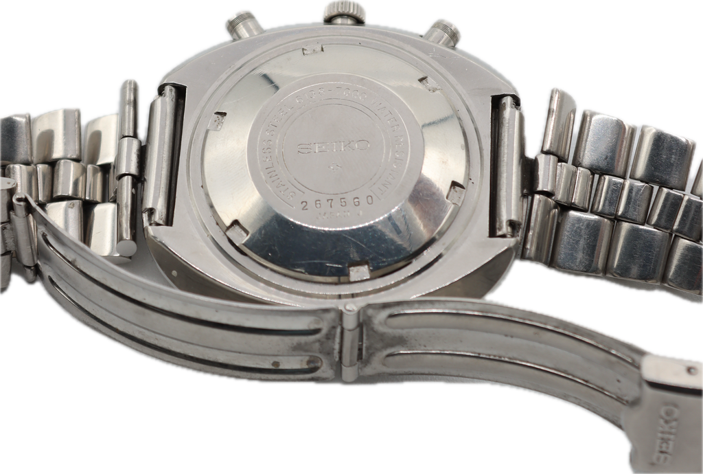 Vintage Seiko Slide Rule Men's Automatic Chronograph Wristwatch 6138-7 ...
