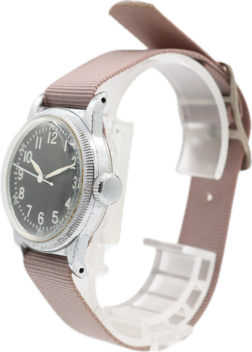Vintage Elgin A-11 WW2 Military Men's Mechanical Wristwatch 539 Coin E ...
