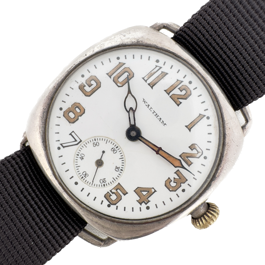 Vintage Waltham WW1 Trench Military 15J Men's Mechanical Wristwatch 11 ...