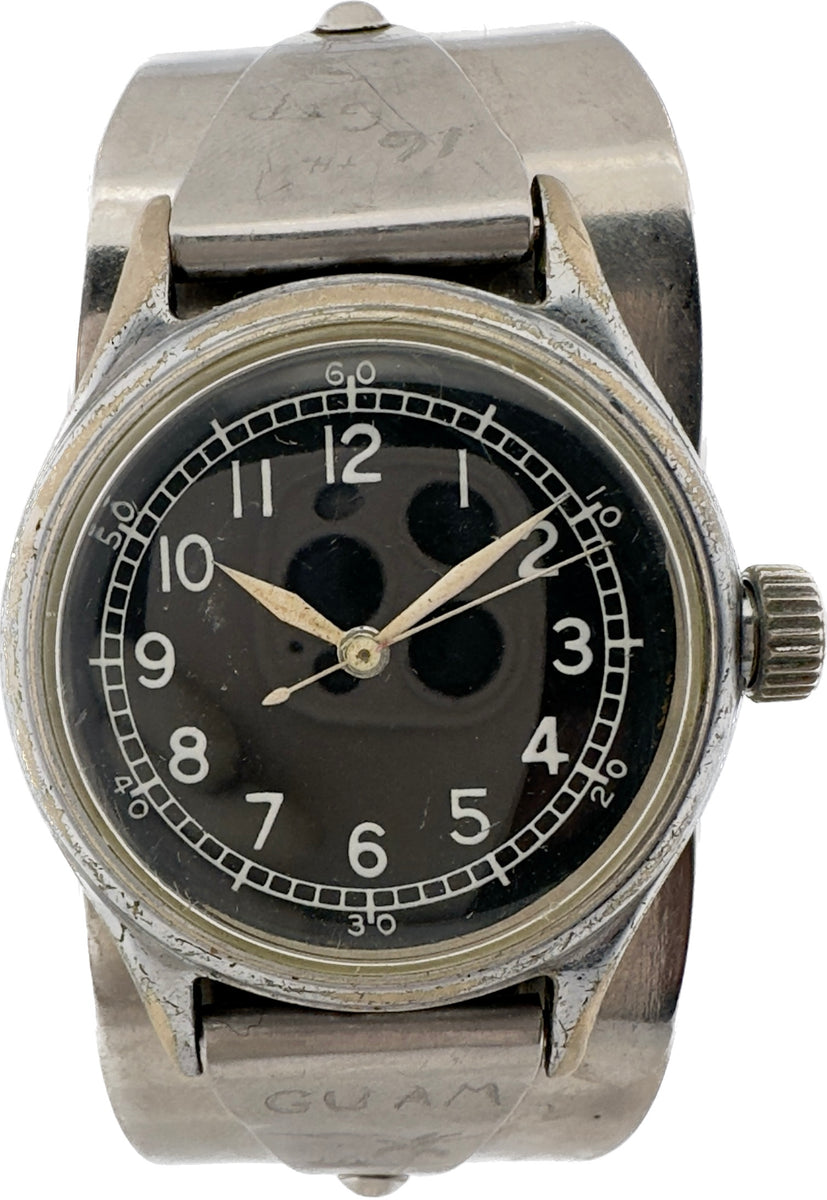 Vintage Bulova A-11 Military WW2 Men's Wristwatch 10AKCSH Guam 16th Gr ...