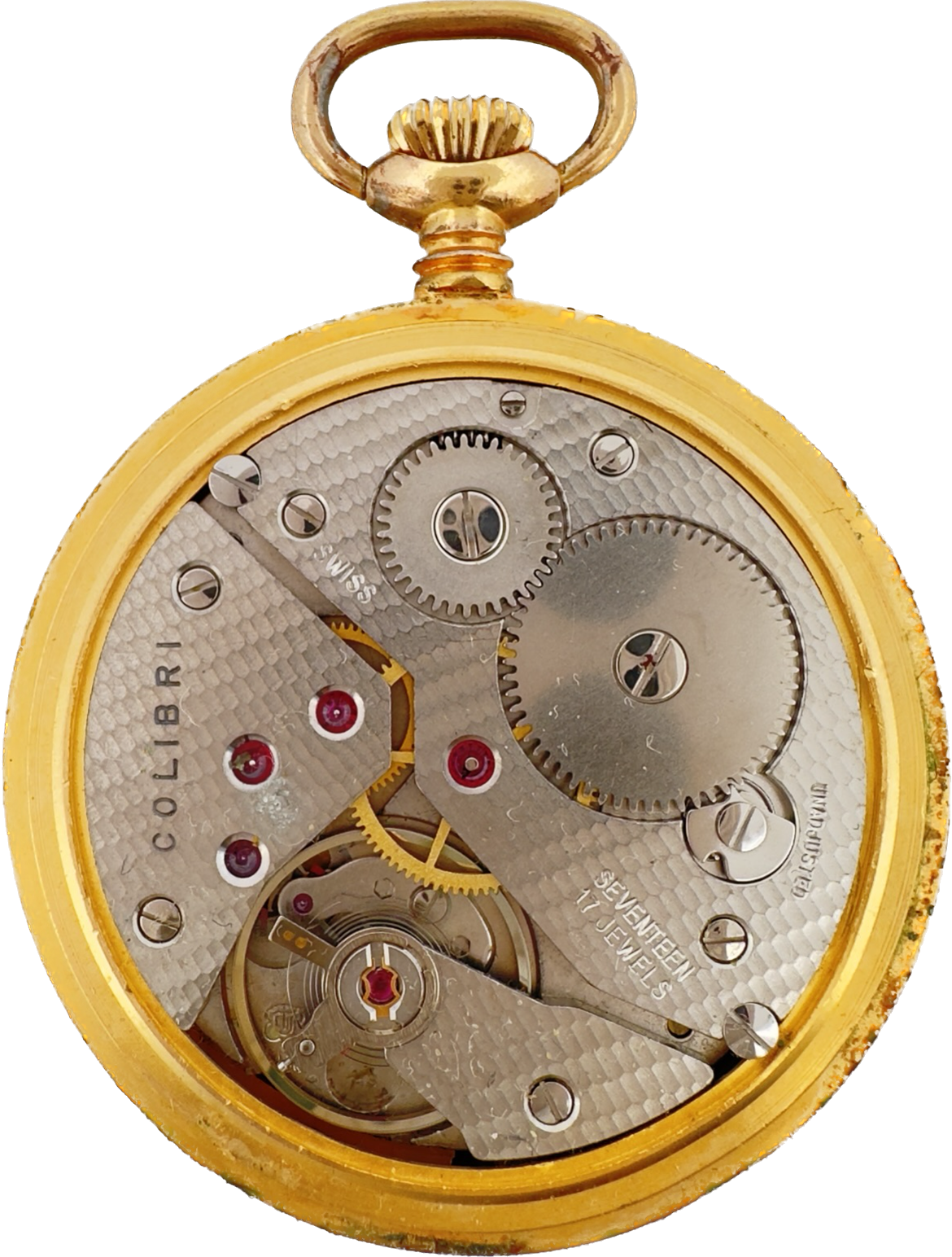 Vintage Colibri 17 Jewel Mechanical Hunter Pocket Watch Unitas 6498 Sw ...