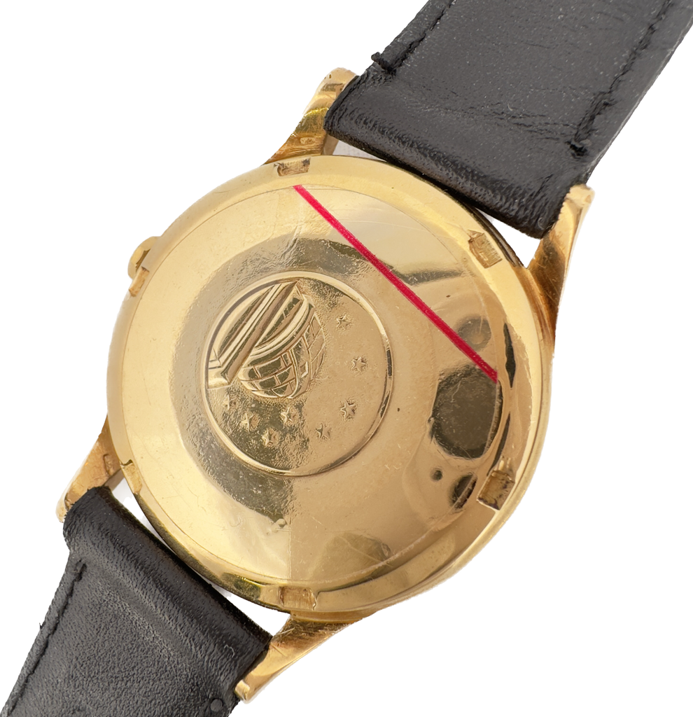 Vintage Omega Constellation Pie Pan Deluxe 14381/2 SC-2 Wristwatch 18k ...