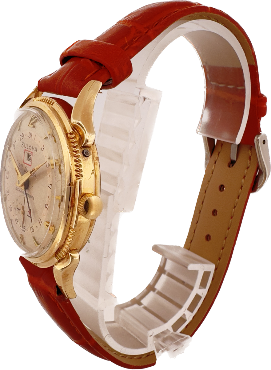 Vintage 1959 Bulova Calendar 23 Men's Mechanical Wristwatch 10BPAD Dat ...