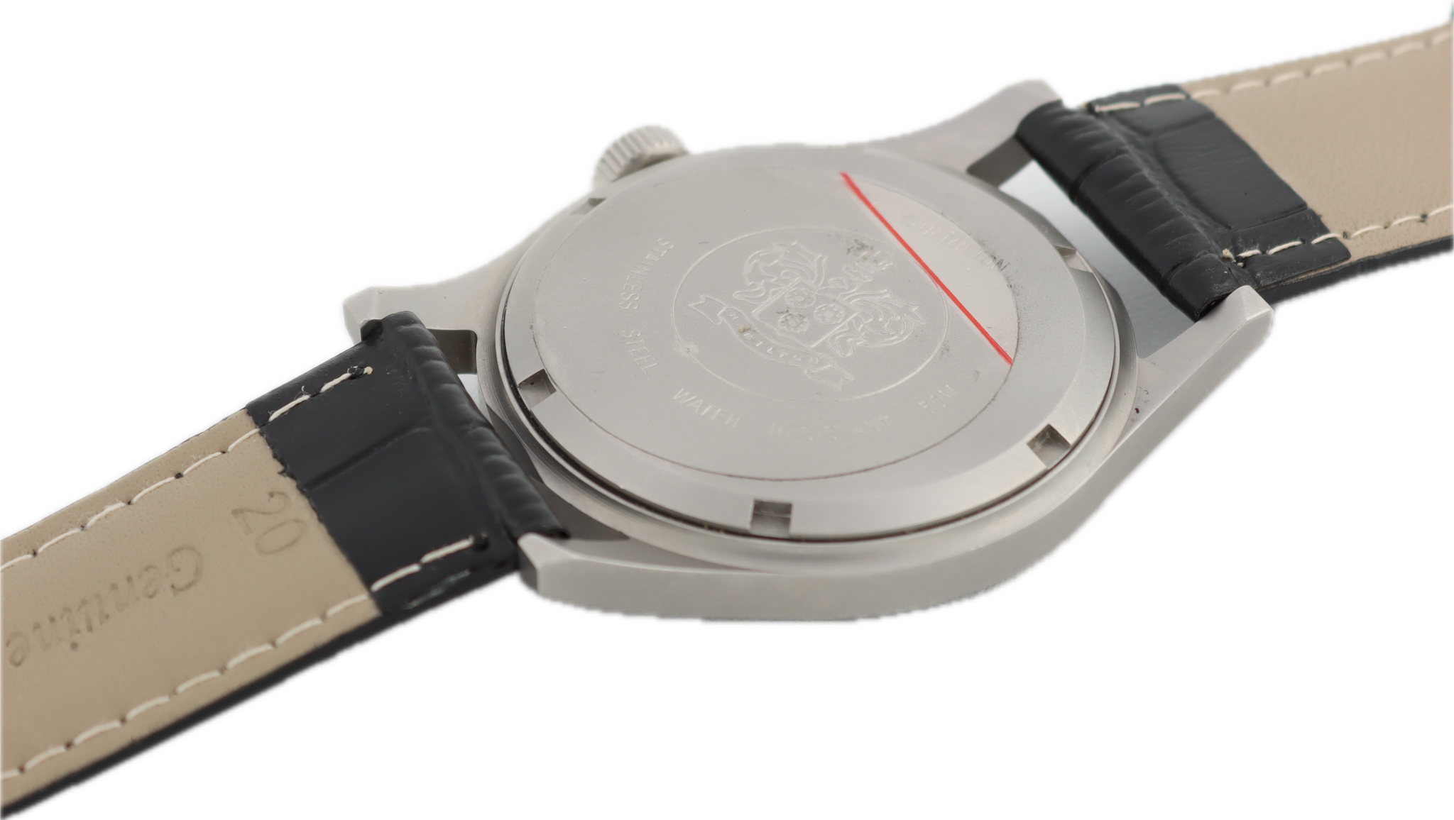 38mm Hamilton 6361 Khaki Military Style Men's Quartz Wristwatch Swiss ...