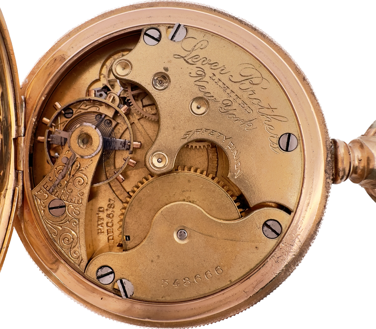 Antique 18S Seth Thomas Lever Brothers Demi Hunter Pocket Watch 152 Go ...