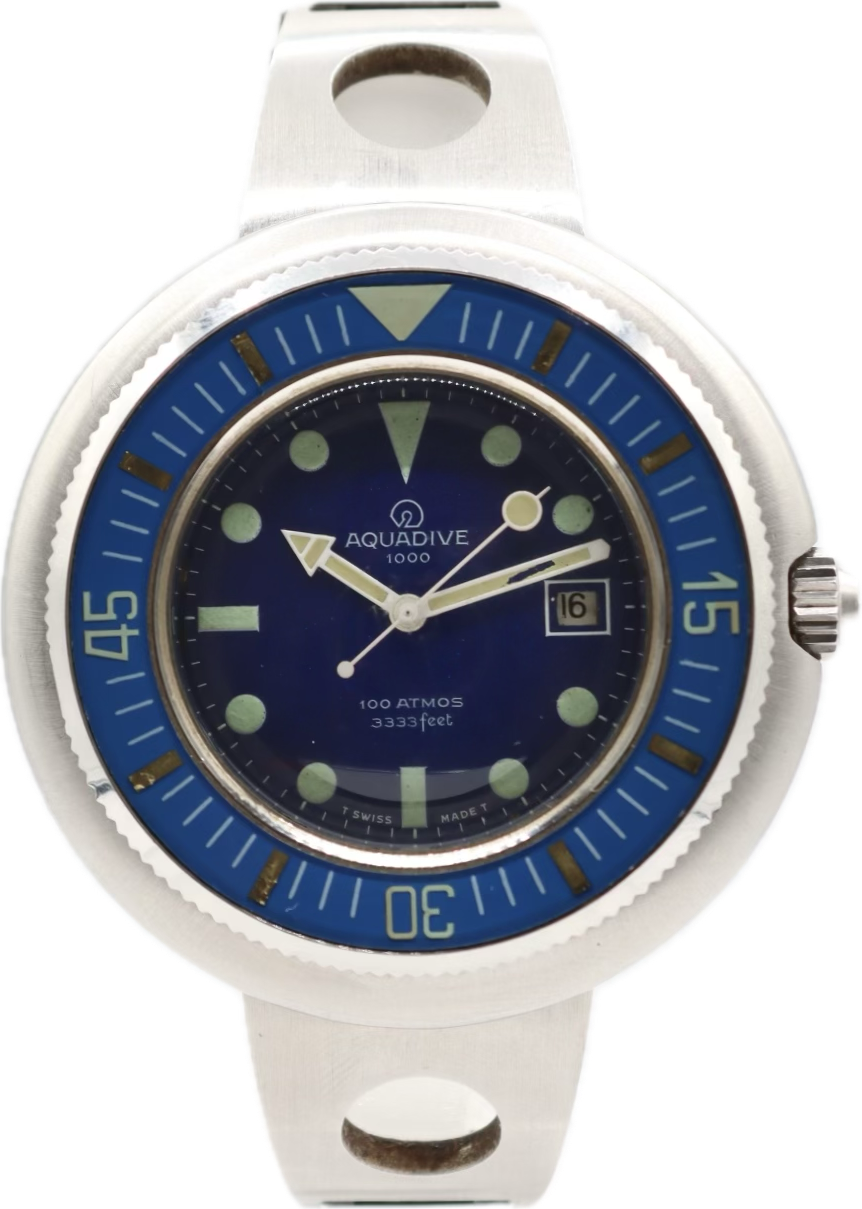 Vintage 50mm Aquadive 1000 Jenny Caribbean Men Automatic Wristwatch Sw ...