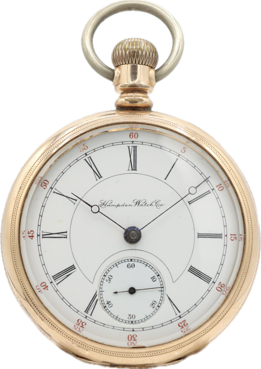 Antique 18S Hampden John C. Dueber 17 Jewel Mechanical Pocket Watch Go ...