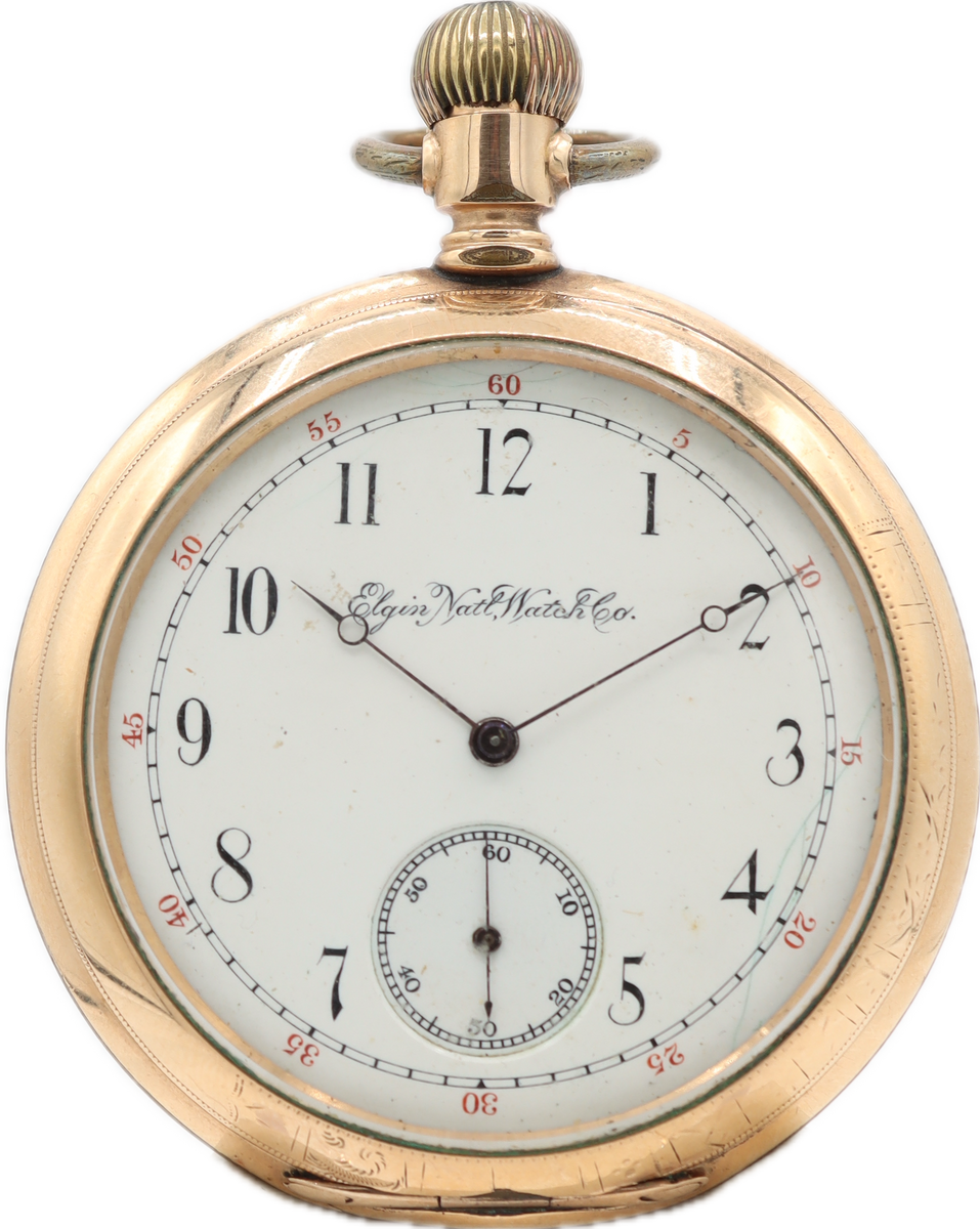 Antique 16s Elgin 15 Jewel Mechanical Pocket Watch Grade 50 Gold Fille ...