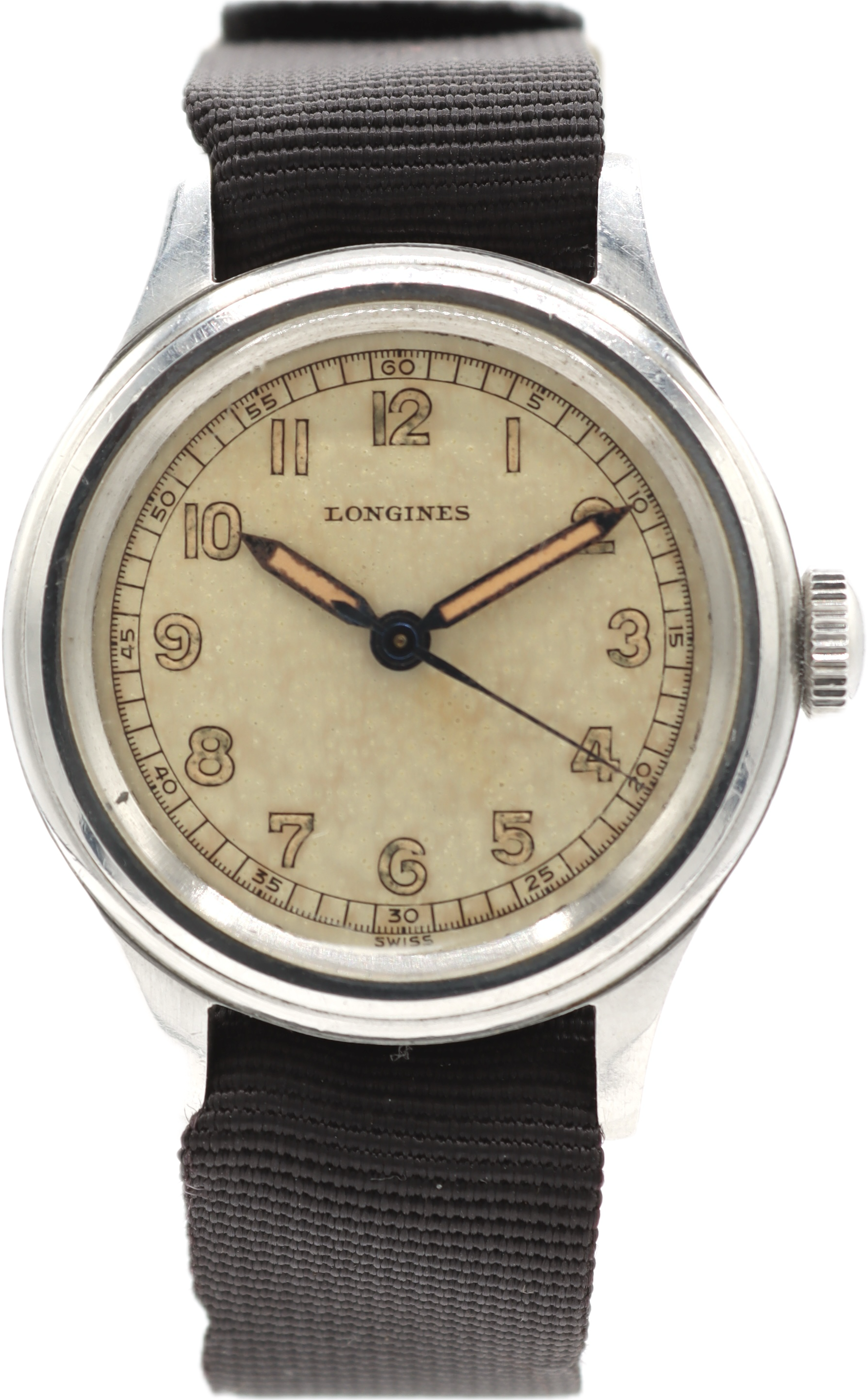Vintage 33.5mm Longines USN Buships Men's Mechanical Wristwatch 10L Sw ...