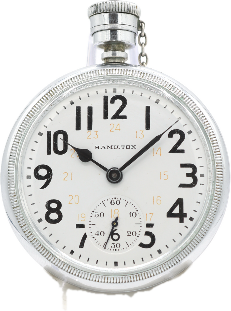 Antique 16s Hamilton US Military Explorer Pocket Watch 992B w Canteen ...