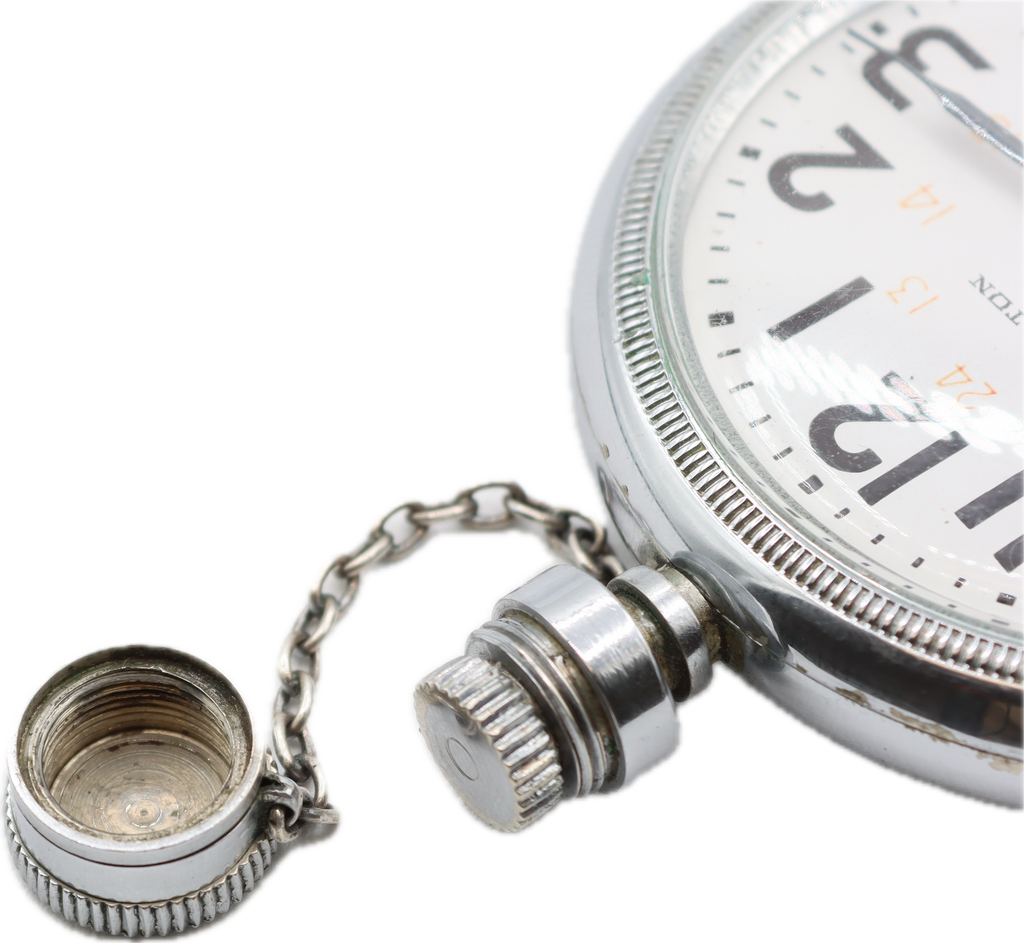 Antique 16s Hamilton US Military Explorer Pocket Watch 992B w Canteen ...