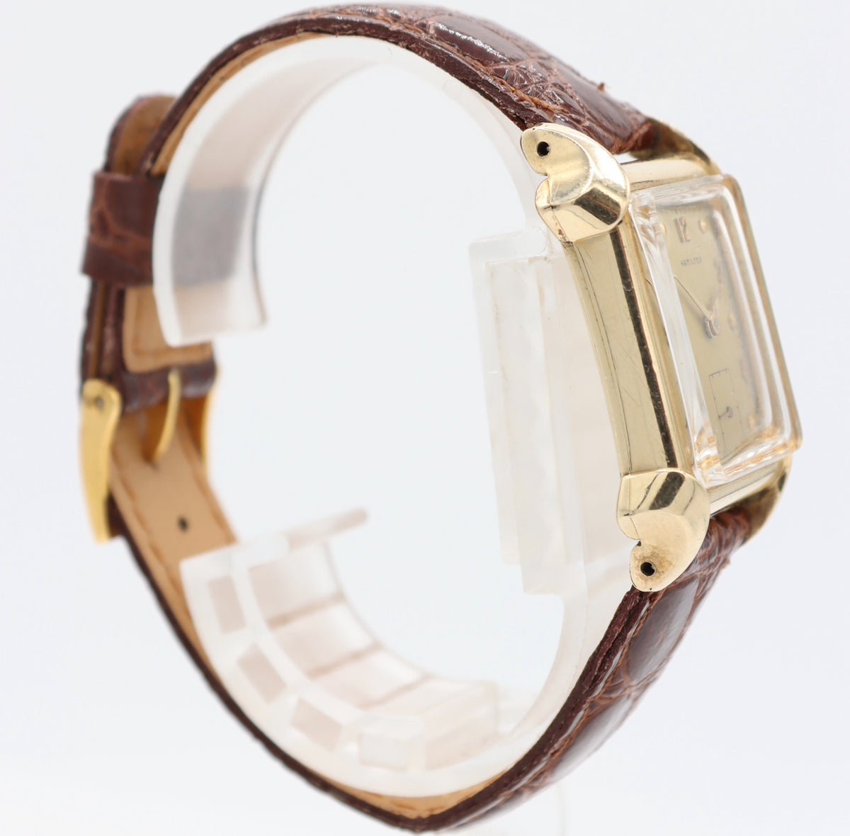 22mm Hamilton Milton Men's Mechanical Wristwatch 982 USA 14k Gold Fill ...