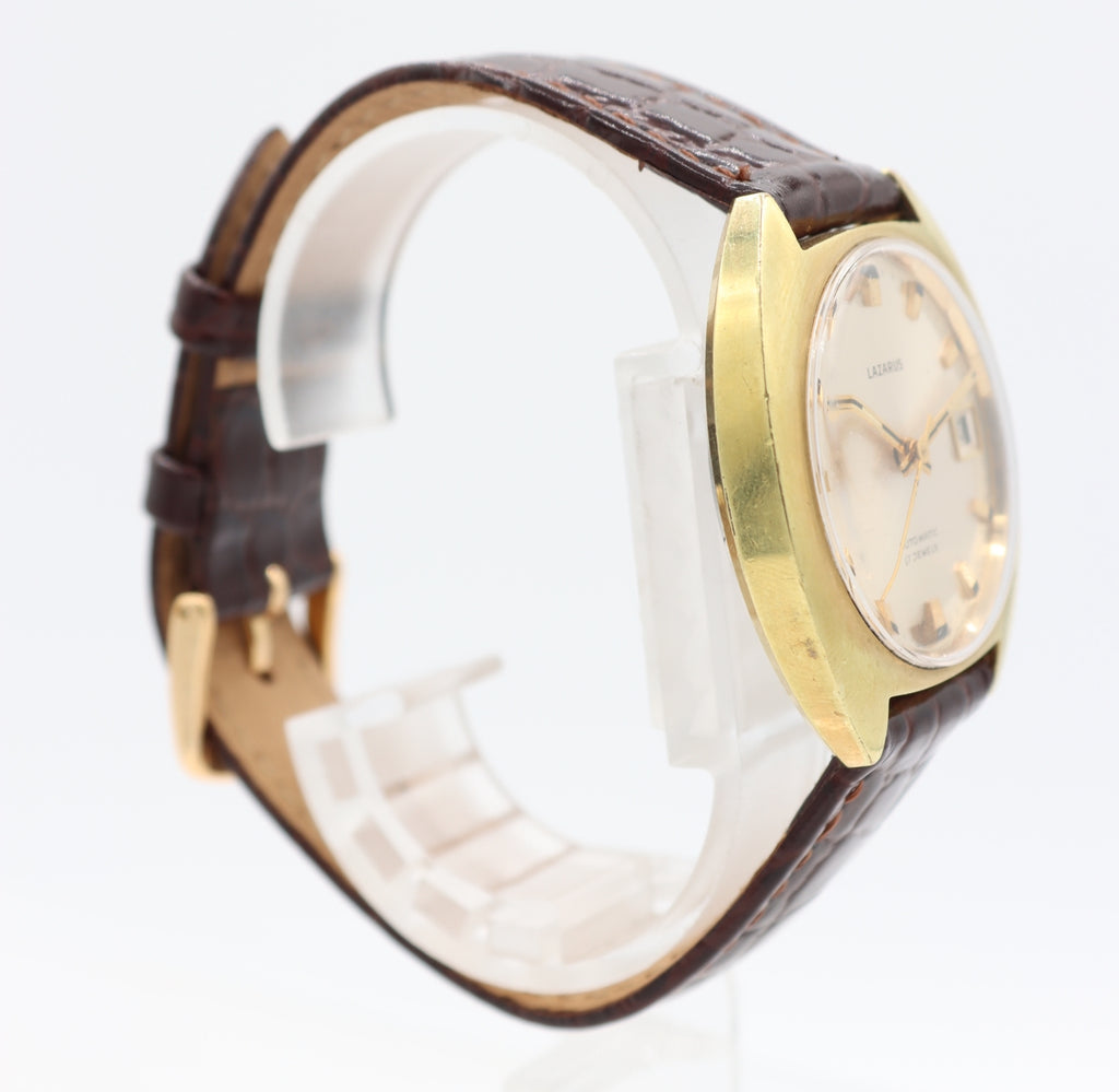 Vintage 35.5 Lazarus Silver Dart Men's Automatic Wristwatch ETA 2782 S ...