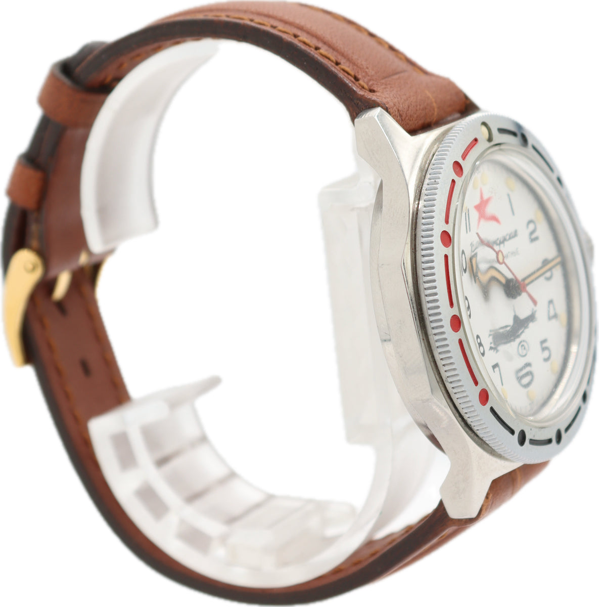 Vintage 39mm Vostok Komandirskie Men's Automatic Wristwatch RussiaStee ...