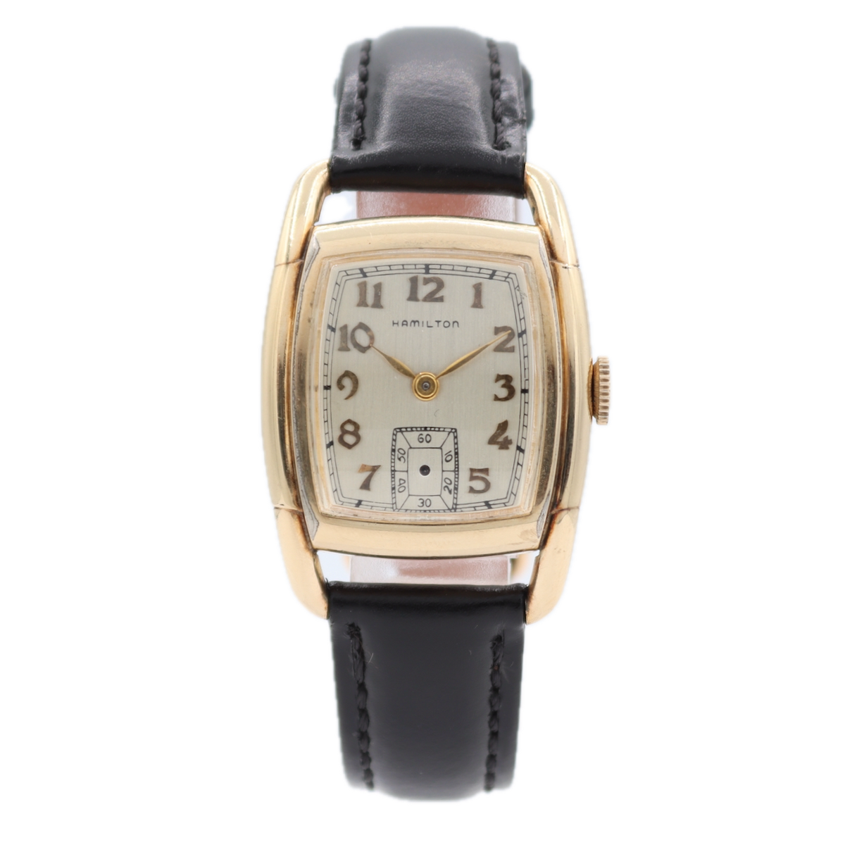 Vintage 27mm Hamilton Dodson 17 JMen's Mechanical Wristwatch 987A 10k ...