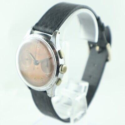 Vintage Seeland Military Men's Chronograph Wristwatch Landeron w Coppe ...