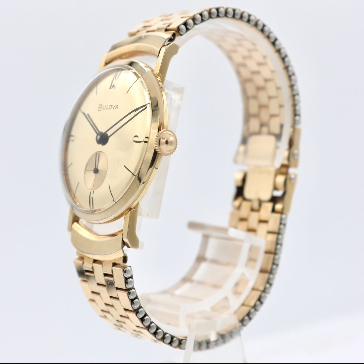 Vintage 32mm 1958 Bulova President Men's Mechanical Wristwatch USA Ful ...