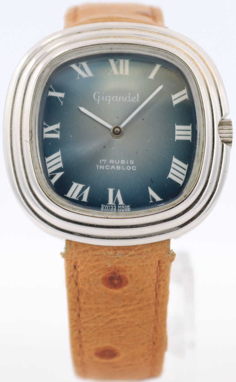 Vintage Gigandet Blue Square Sunburst 8903 – thewatchpreserve