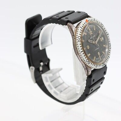 Vintage 36mm Baylor 1039 Skin Diver 17 Jewel Men Wristwatch FHF 96-4 S ...