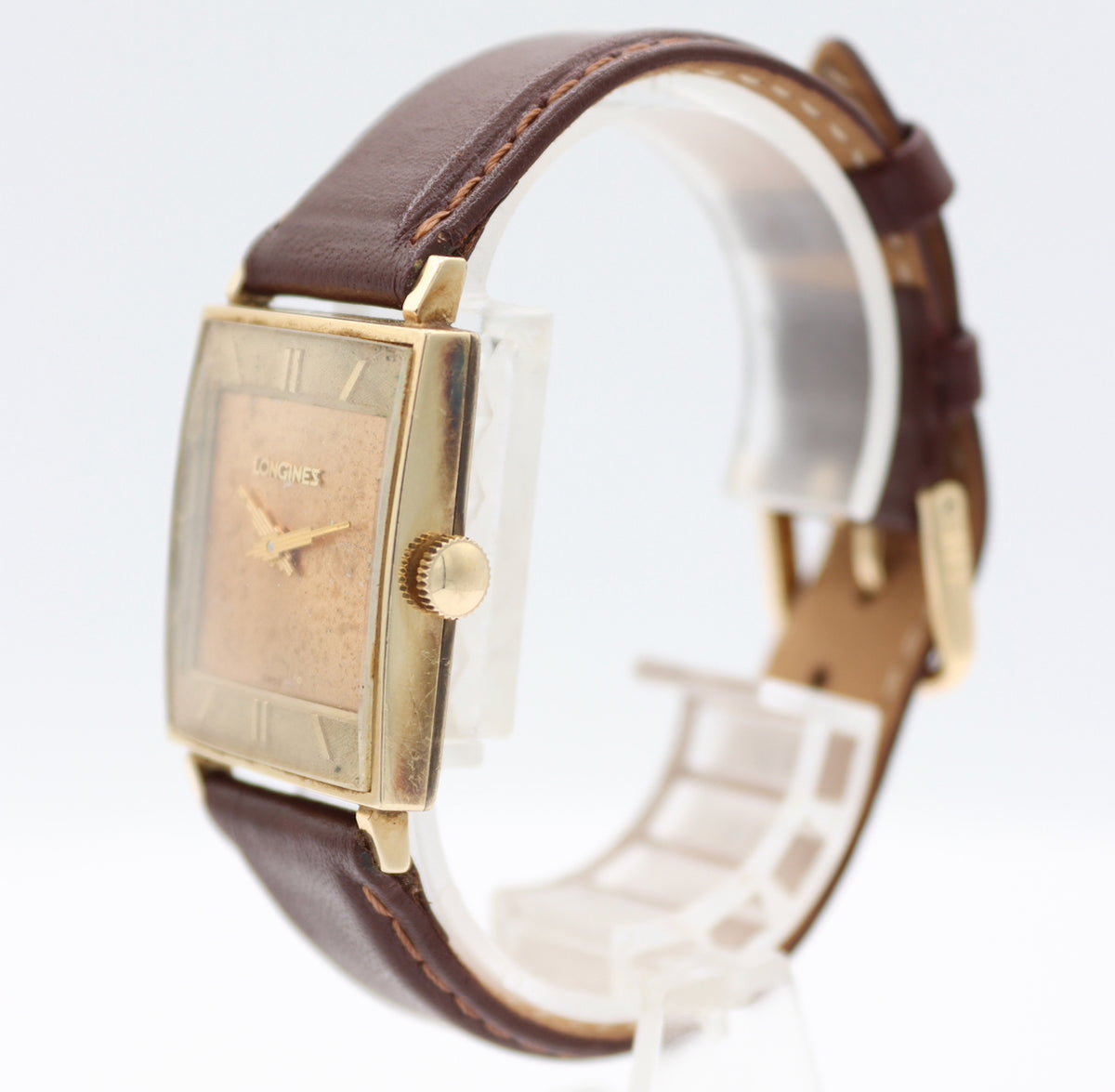 Vintage Longines Chrysler Hands Men's Mechanical Wristwatch 370 Swiss ...