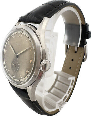 Vintage 34mm Harvel 907 Men's Bumper Automatic Wristwatch Steel w Trop ...